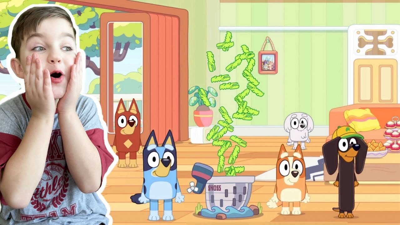 THE CROCODILE CHALLENGE! 🐊 Bluey: Let’s Play – Living Room Games with ...