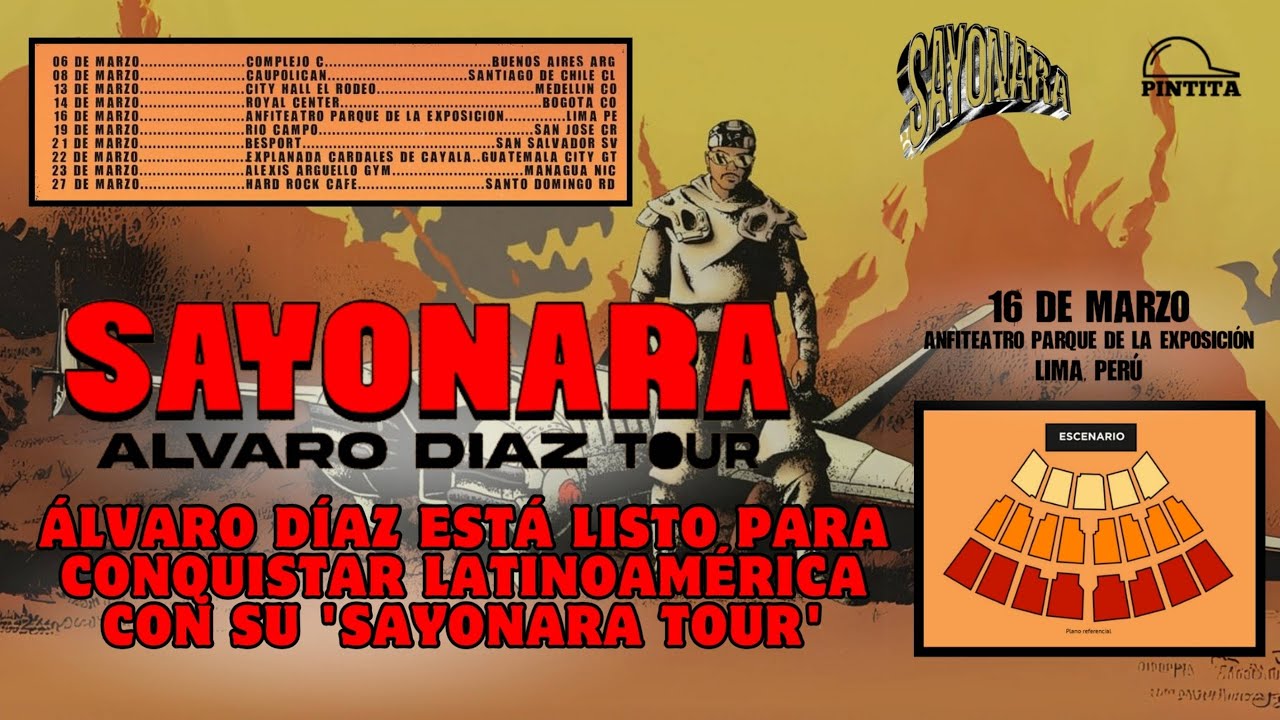 ¡ÁLVARO DÍAZ llega con el “SAYONARA TOUR 2025” a LATINOAMÉRICA! — Fecha ...