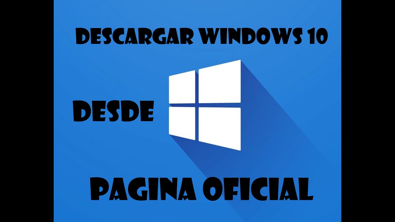 Como descargar Windows 10 desde la pagina oficial 2024 - YouTube