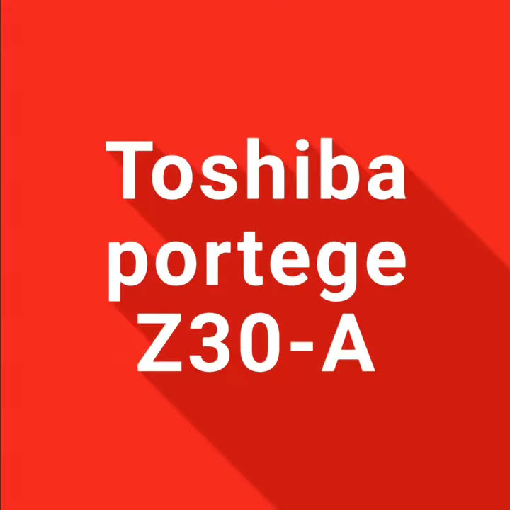 Toshiba portege Z30A - YouTube