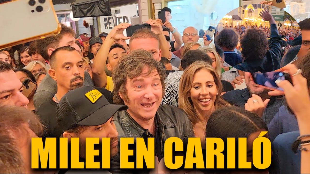 MILEI EXPLOTÓ CARILÓ Y TARDÓ UNA HORA EN HACER UNA CUADRA ENTRE LA ...