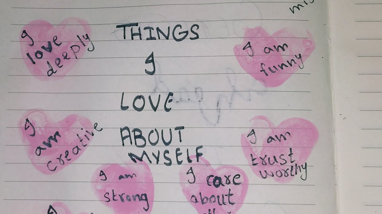 Things I love About Myself Journal #journalwithchiaki - YouTube