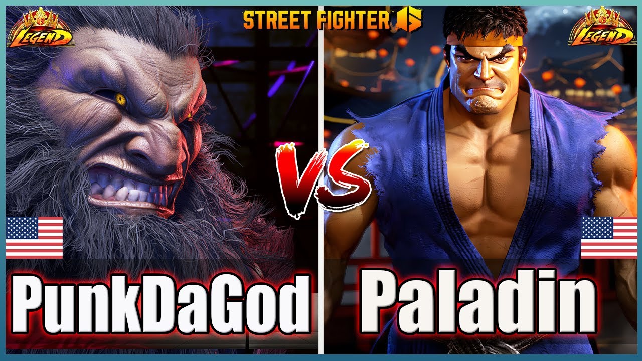 Street Fighter 6 🔥 PunkDaGod (AKUMA #2) Vs Paladin (RYU #1) 🔥Best ...