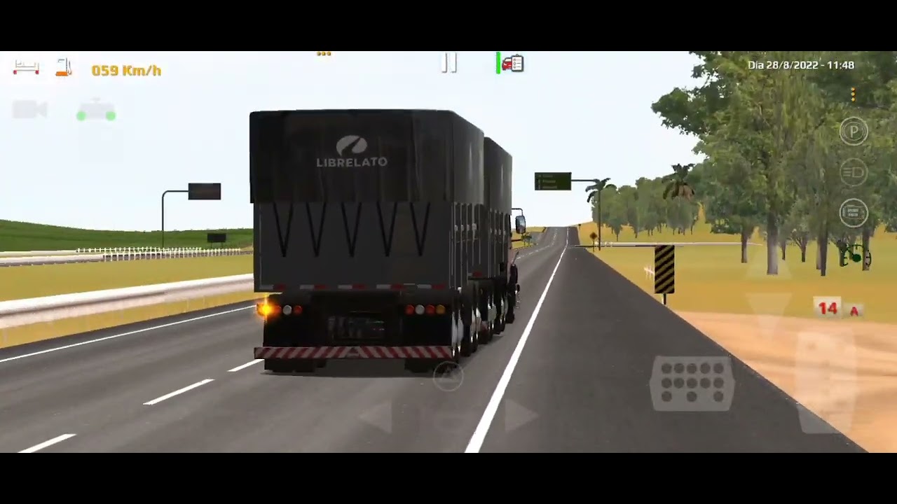 Mercedes Benz 19.35 no rodo trem world truck driving simulator - YouTube