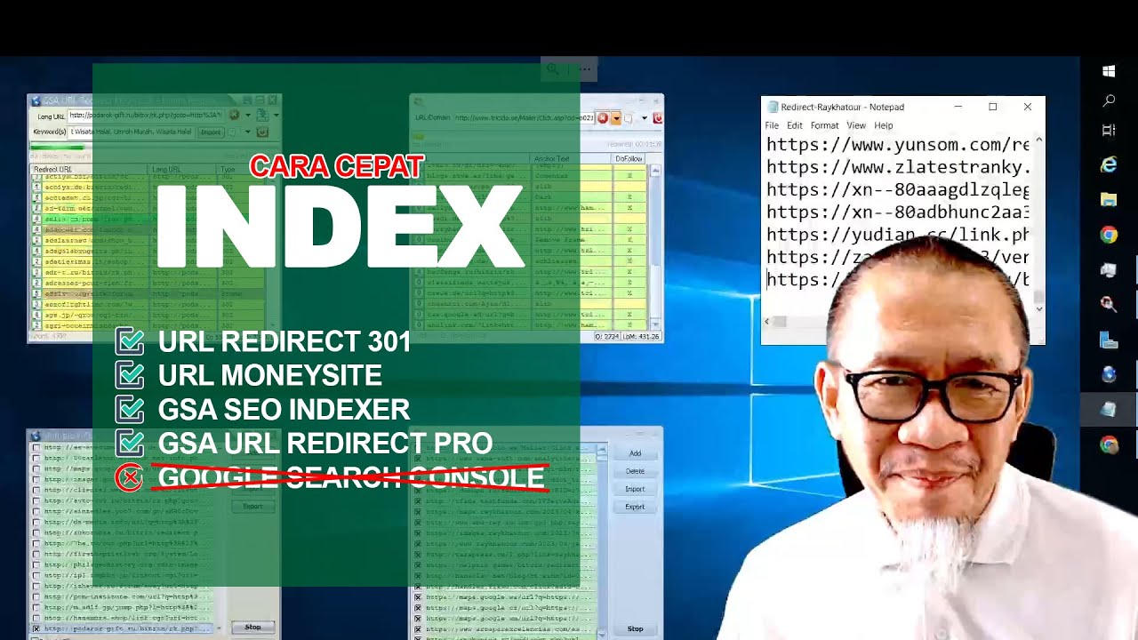 Cara Cepat Index Website | GSA SEO Indexer + GSA URL Redirect Pro - YouTube