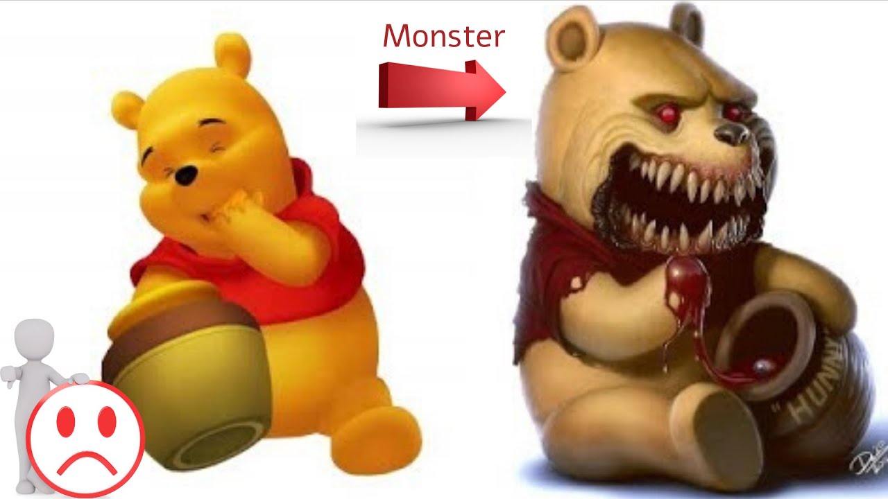 Cartoon Characters As Monsters 😱 - YouTube