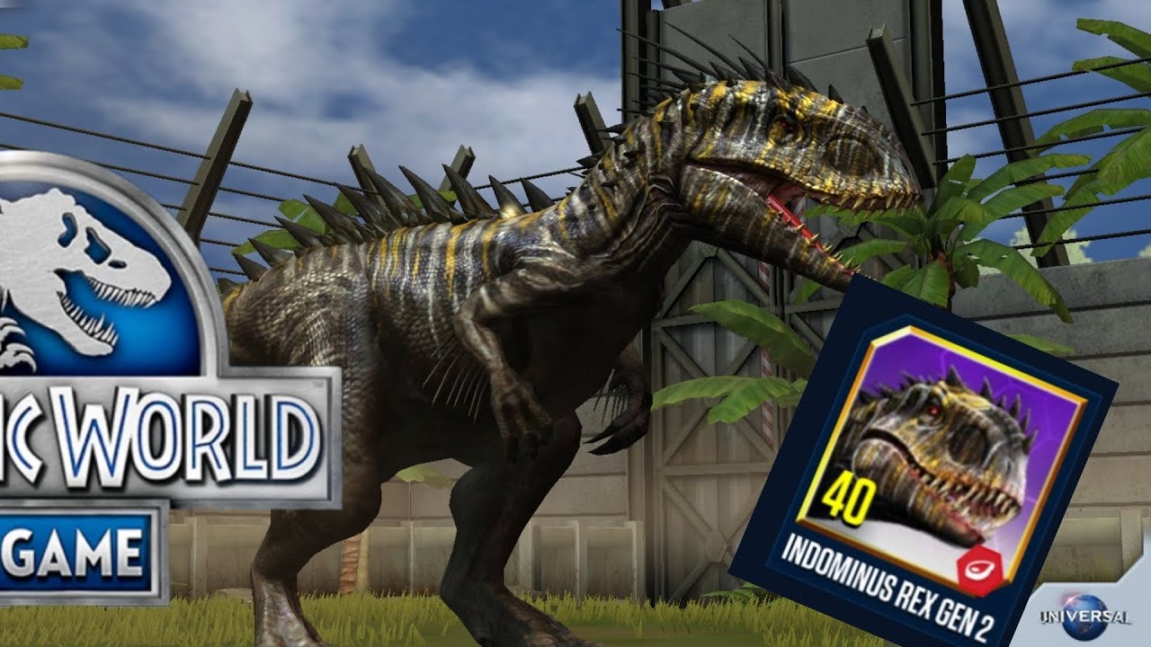 MAXED LEVEL INDOMINUS REX GEN 2 | Jurassic World The Game | Part 49 ...