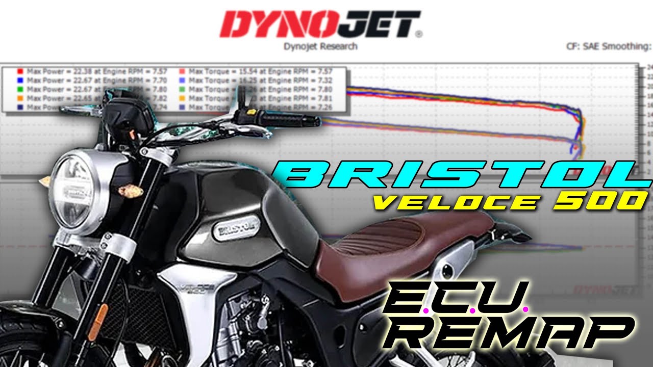 BRISTOL VELOCE 500 SCRAMBLER / ECU REMAP / DYNO - YouTube