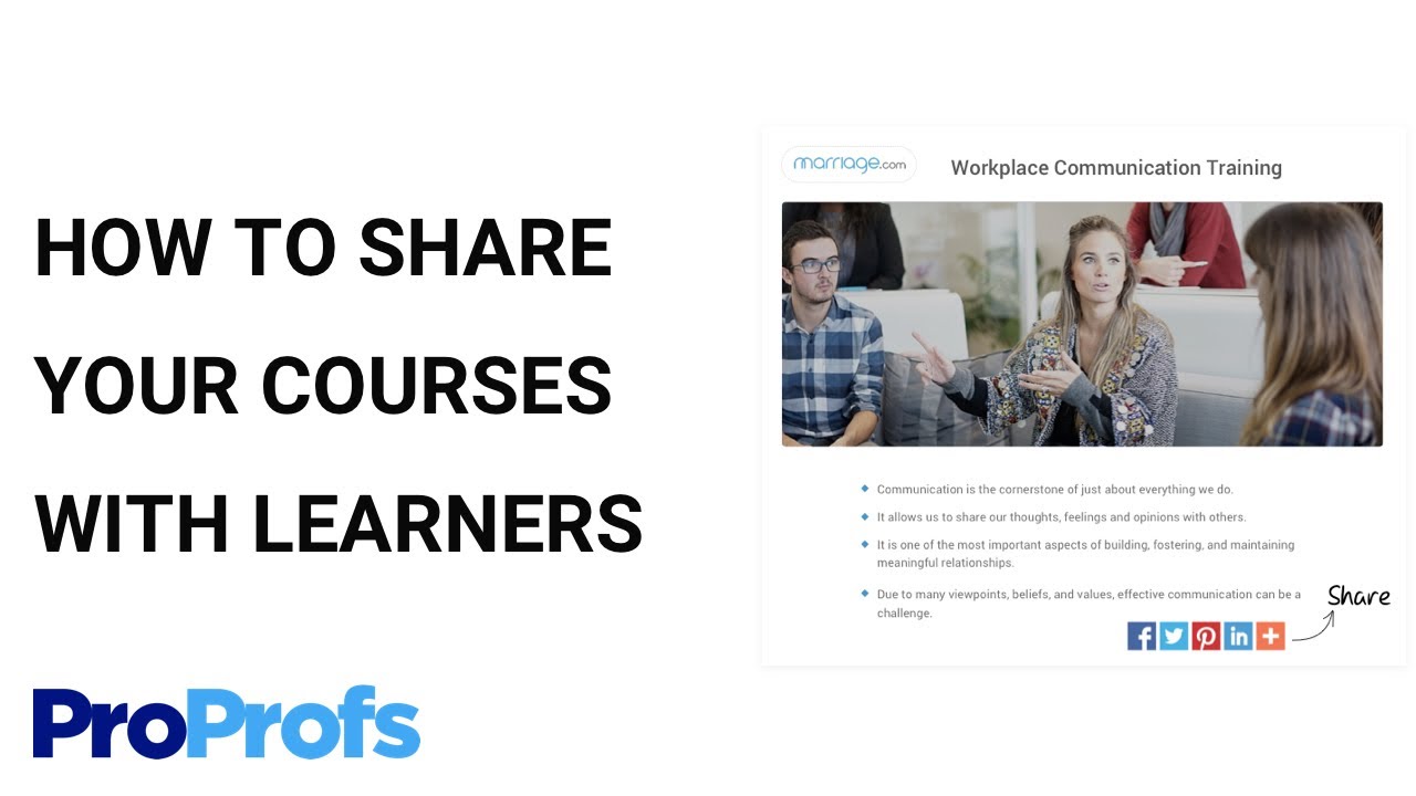 How to Share Your Courses With Learners - YouTube