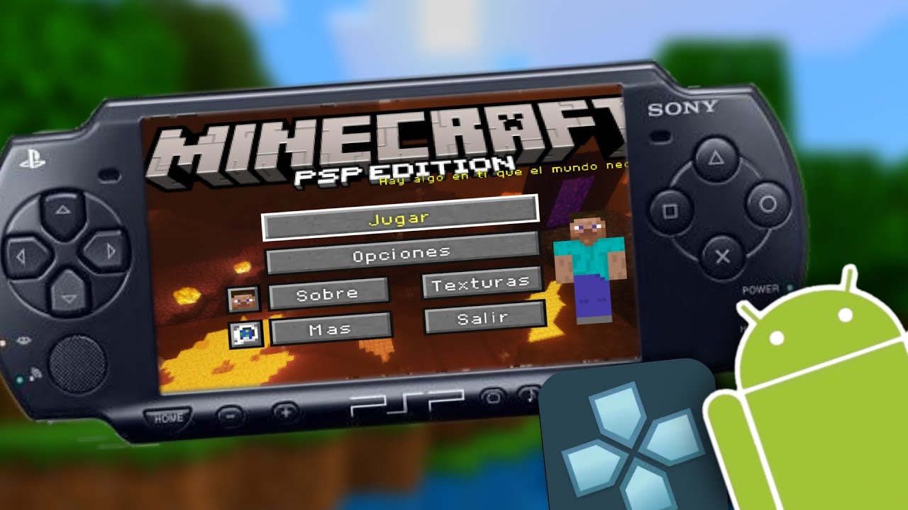 Probé el MINECRAFT de PSP en ANDROID! - YouTube