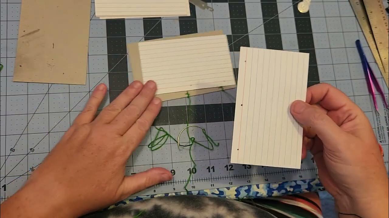 Book Binding 101 - How to Bind a Junk Journal without folding your pages. - YouTube