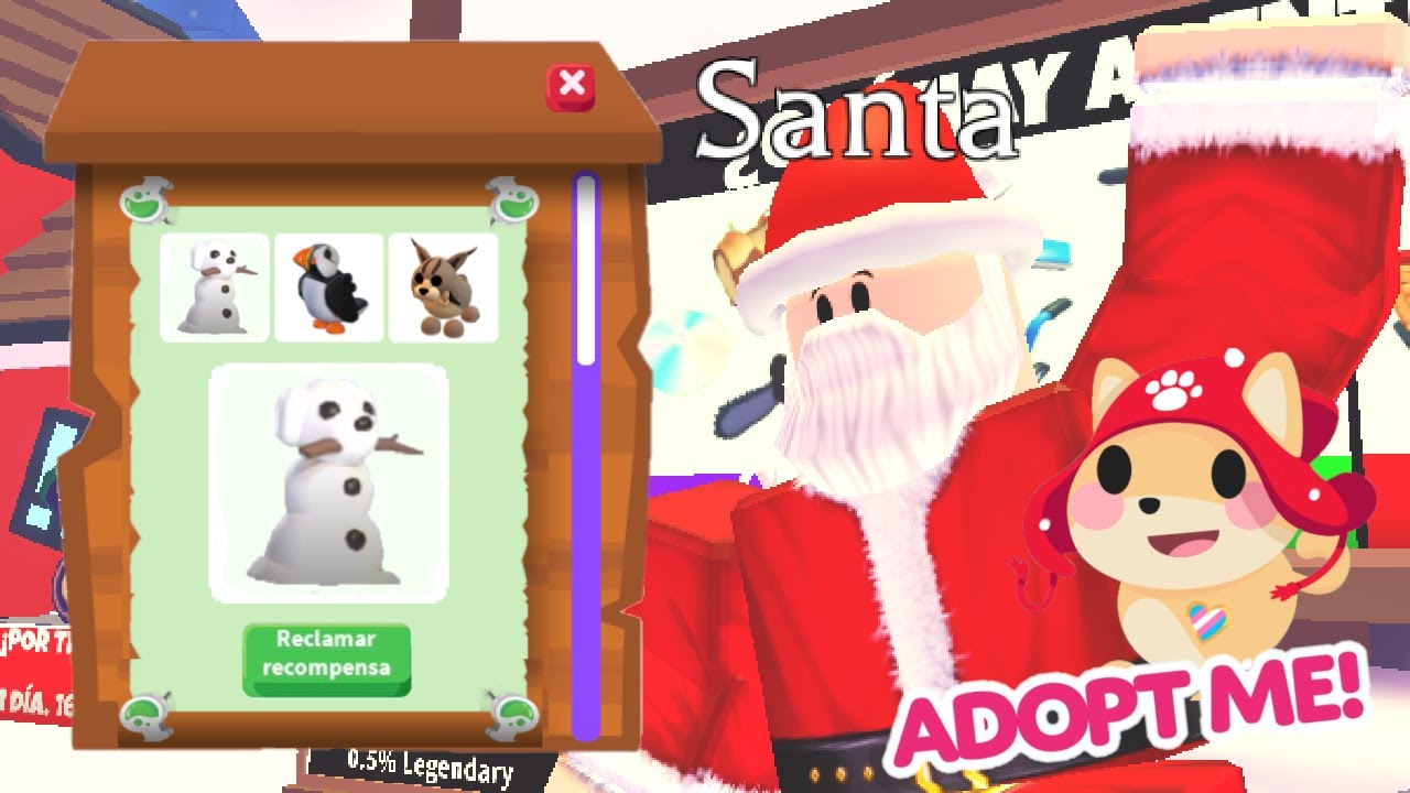Adopt me nuevas recompensas *GRATIS* de Santa en Navidad 2022! (pero ...