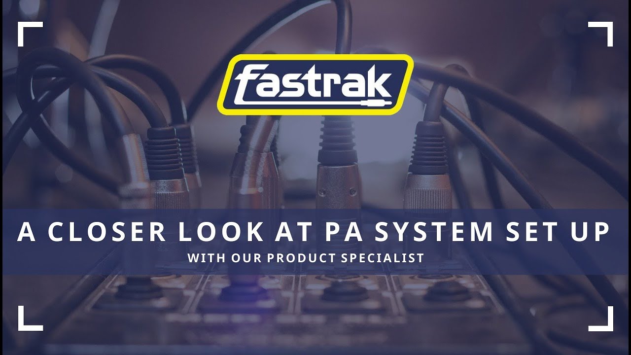 A closer look at how to set up a PA system - YouTube
