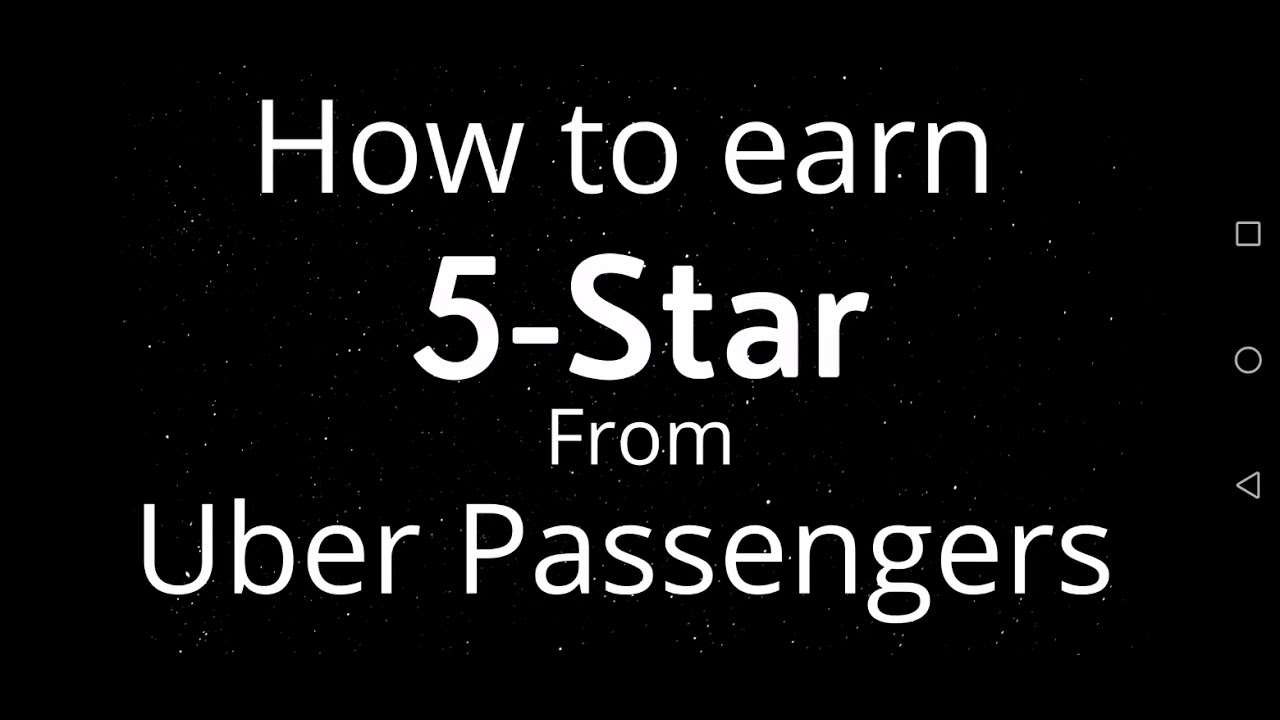How to get five star from uber passenger#uber #ubercaptain #uberdriver ...