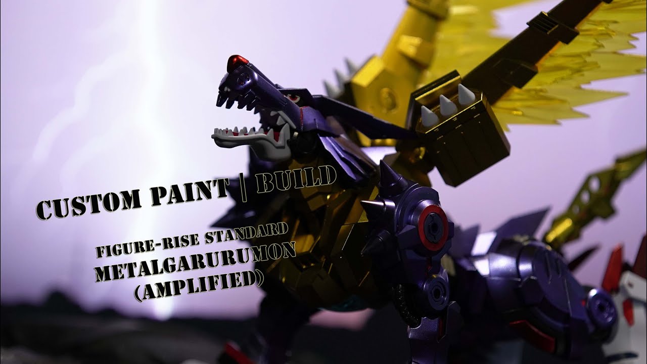 Figure-rise Standard Metalgarurumon (Amplified) | Custom Paint | Build ...