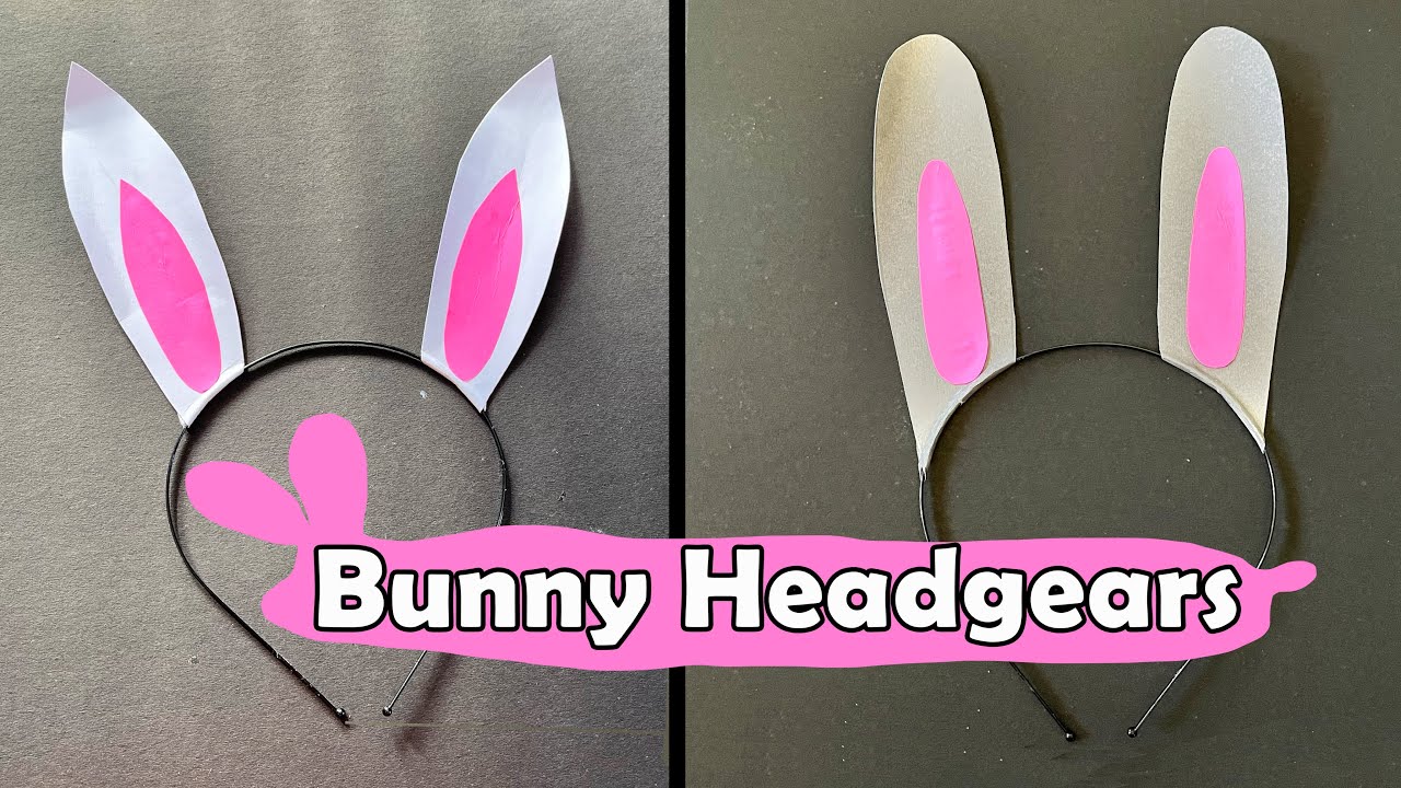 Bunny Headgear / Rabbit Headband / how to make Bunny head band / DIY ...