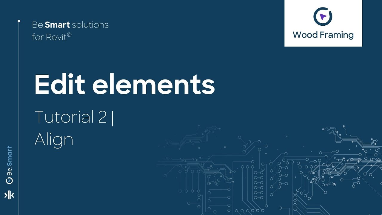 Edit Elements: Align | Tutorial 2 | Wood Framing in Revit - YouTube