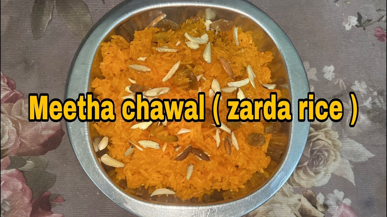 Meetha chawal ( zarda recipe) - YouTube