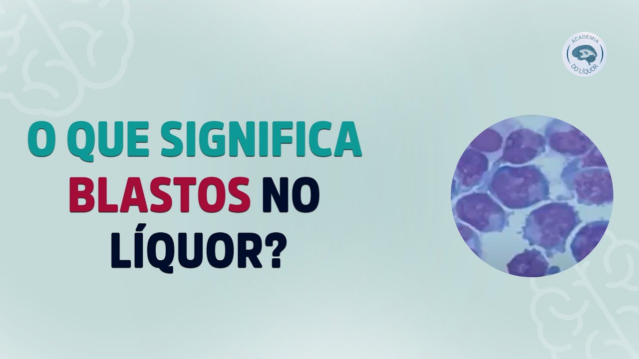 BLASTOS NO LÍQUOR TEM A MESMA MORFOLOGIA DO SANGUE OU MEDULA ÓSSEA ...