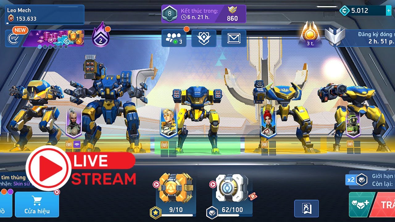 [Mech Arena] Live Mech trước nghỉ lễ - YouTube