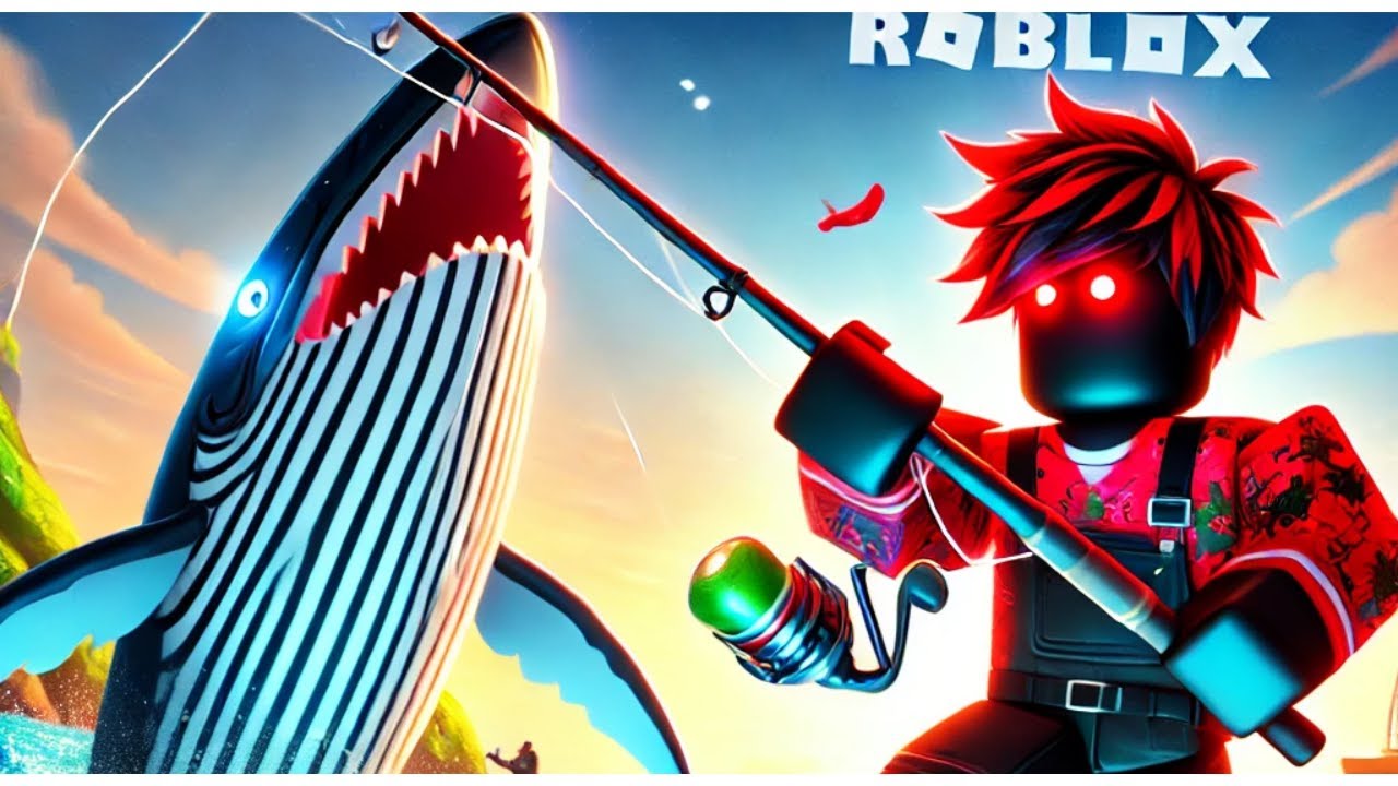 I caught a BLUE WHALE in Roblox Fisch - YouTube