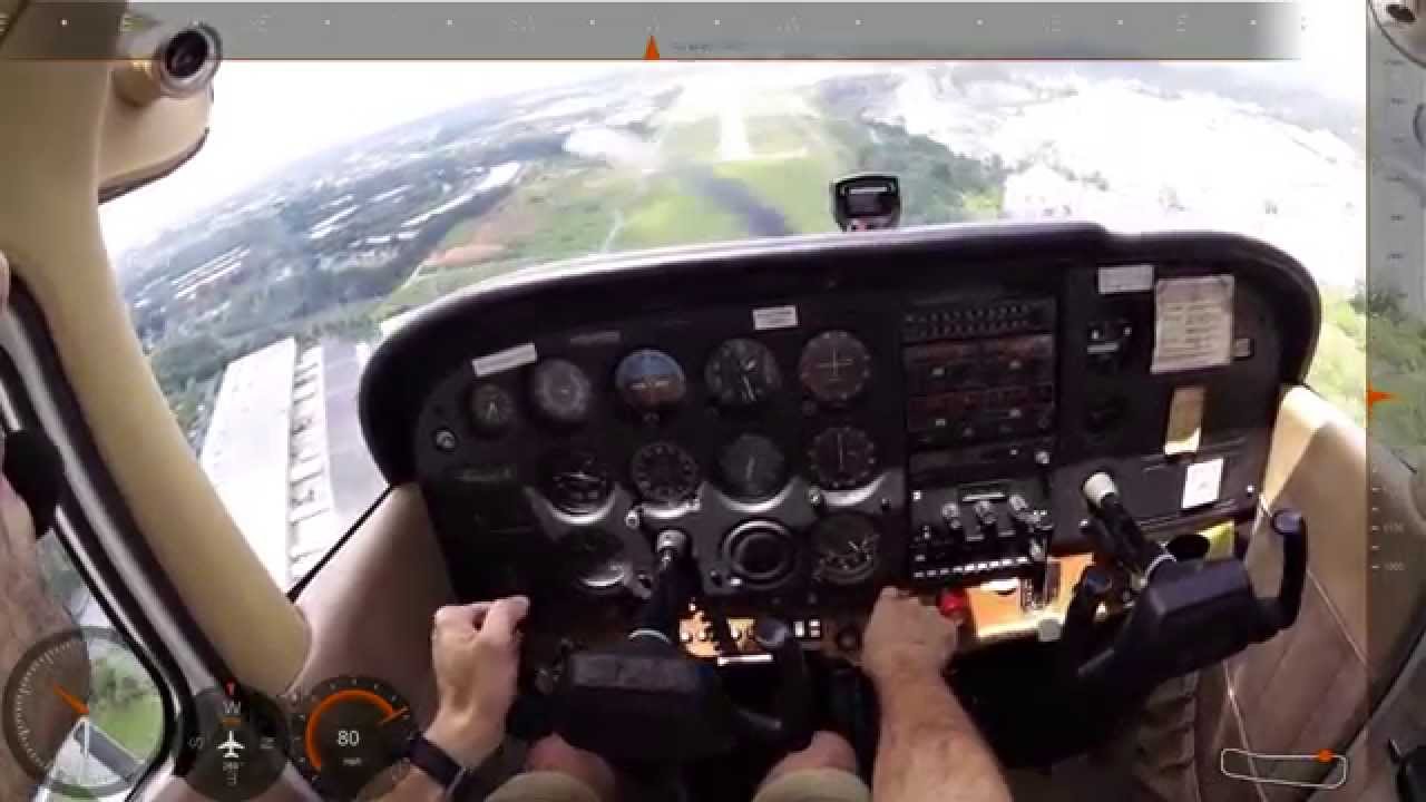 First Solo Flight - Cessna 172 P (Garmin VIRB Elite HD) - YouTube