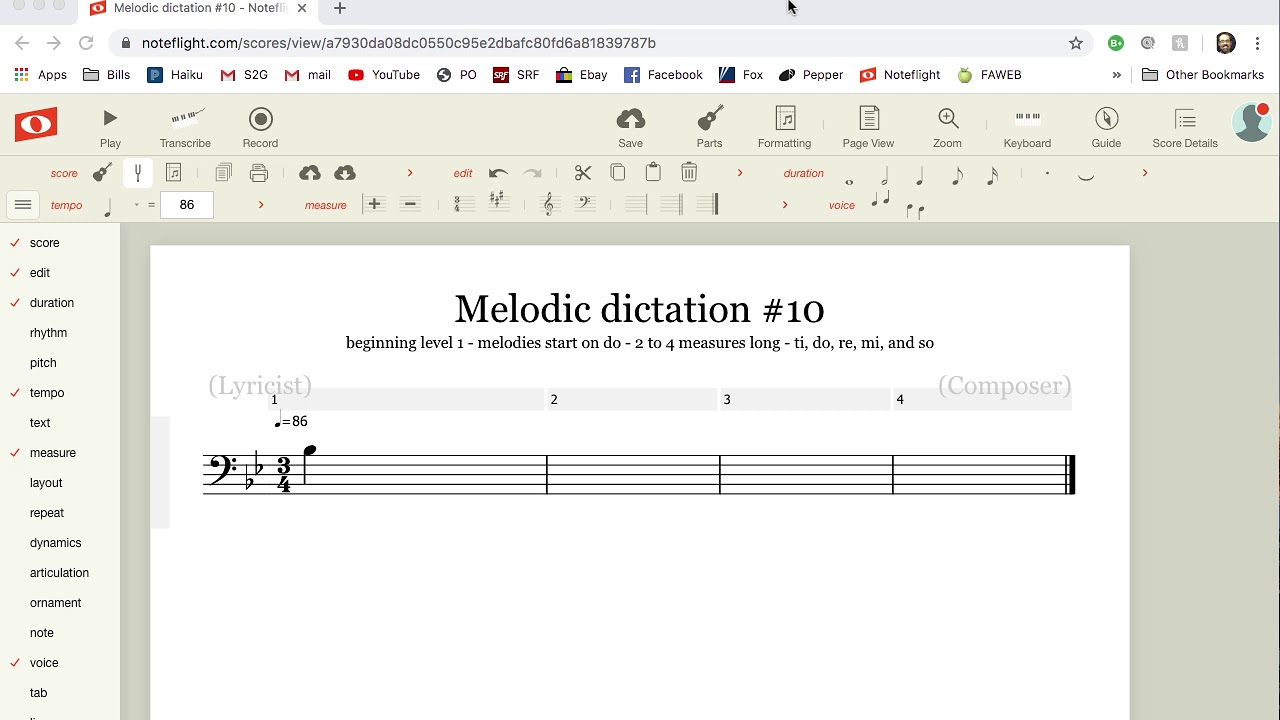 Melodic dictation Level 1 - #10 - YouTube
