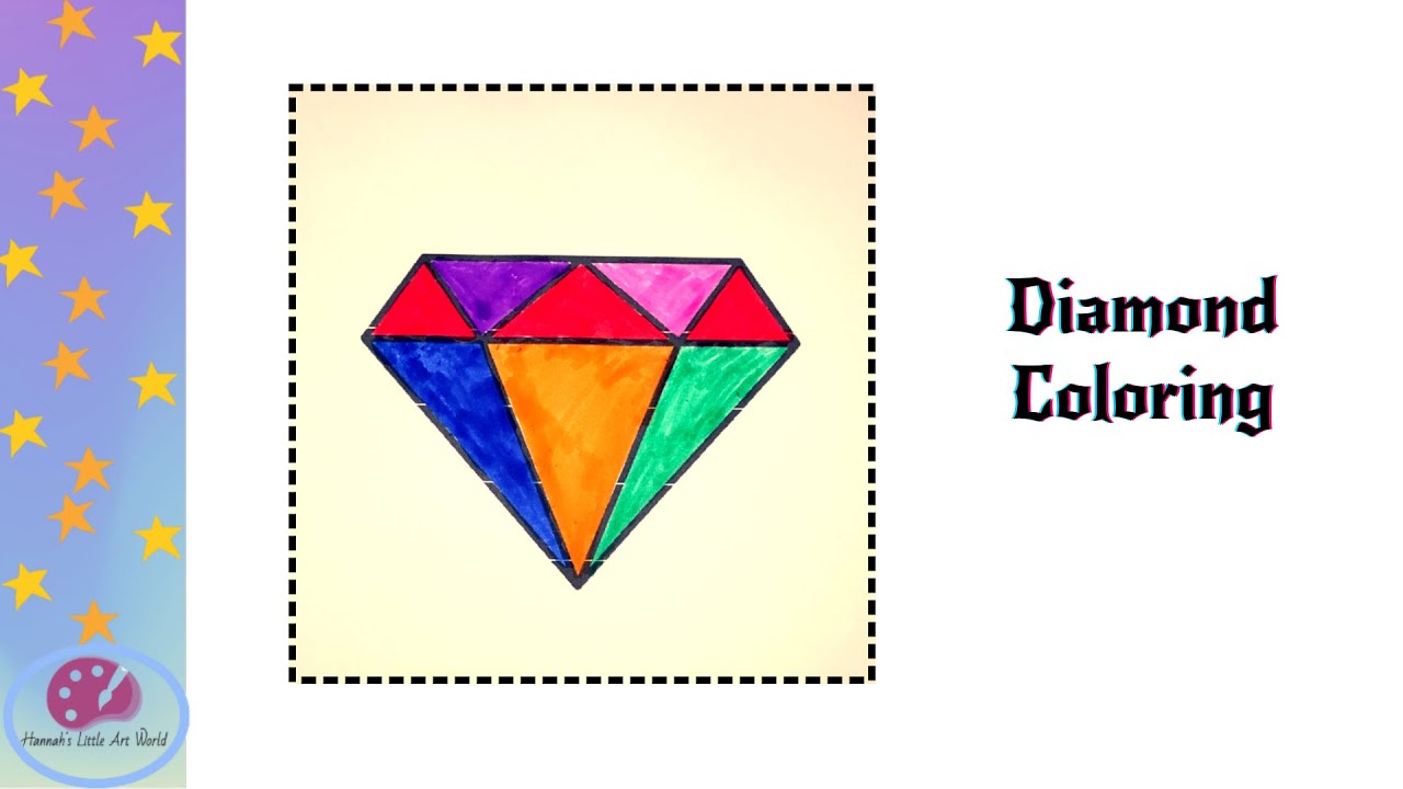 Baby Coloring: Easy Diamond Tutorial with Fun! - YouTube