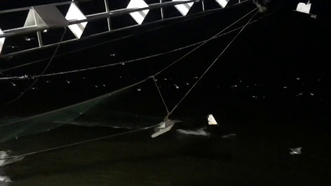 Washing nets at night - YouTube