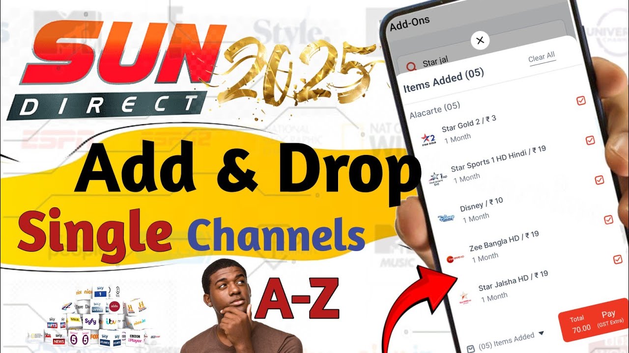 Sun Direct Single Channel Add & Remove | Sun Direct Add Channel | My ...