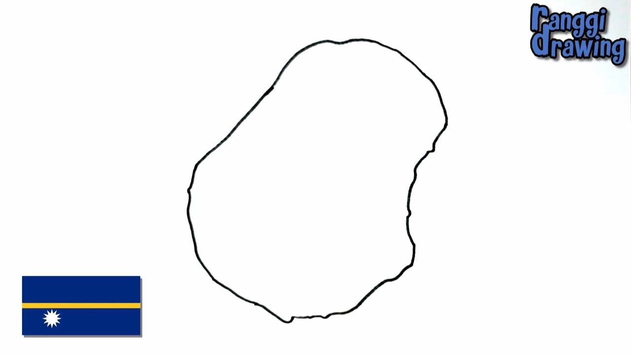 How to Draw Map of Nauru - YouTube