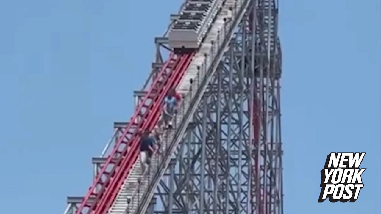 Record-breaking roller coaster stops midair, forcing riders to ...