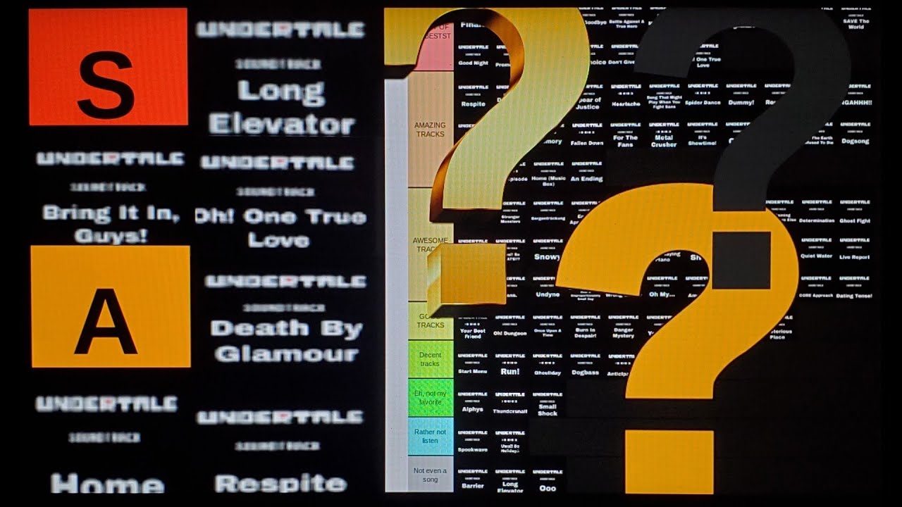 I ranked ALL UNDERTALE ost songs in a Tierlist... - YouTube