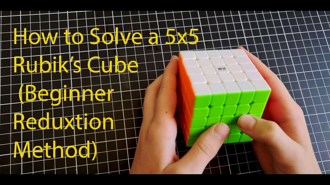 How To Solve a 5x5 Rubik's Cube (Beginner Reduction Method Tutorial) - Eric the Cuber - YouTube