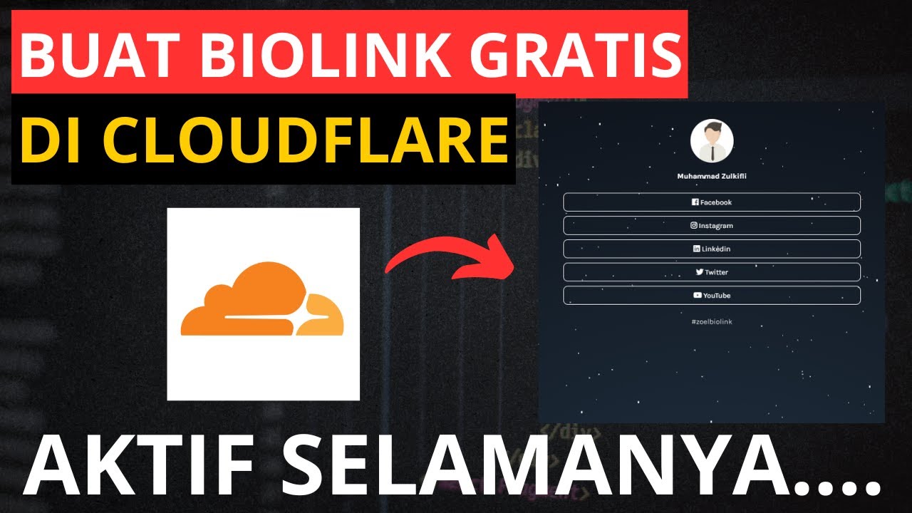 Cara Membuat Biolink Gratis aktif Selamanya di Cloudflare - Tutorial Terbaru 2024 - YouTube