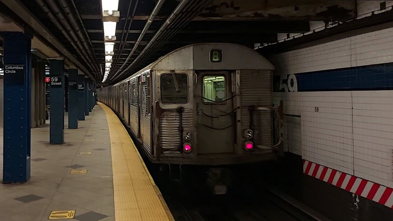 MTA: R32 movie train on the N/B lines - YouTube