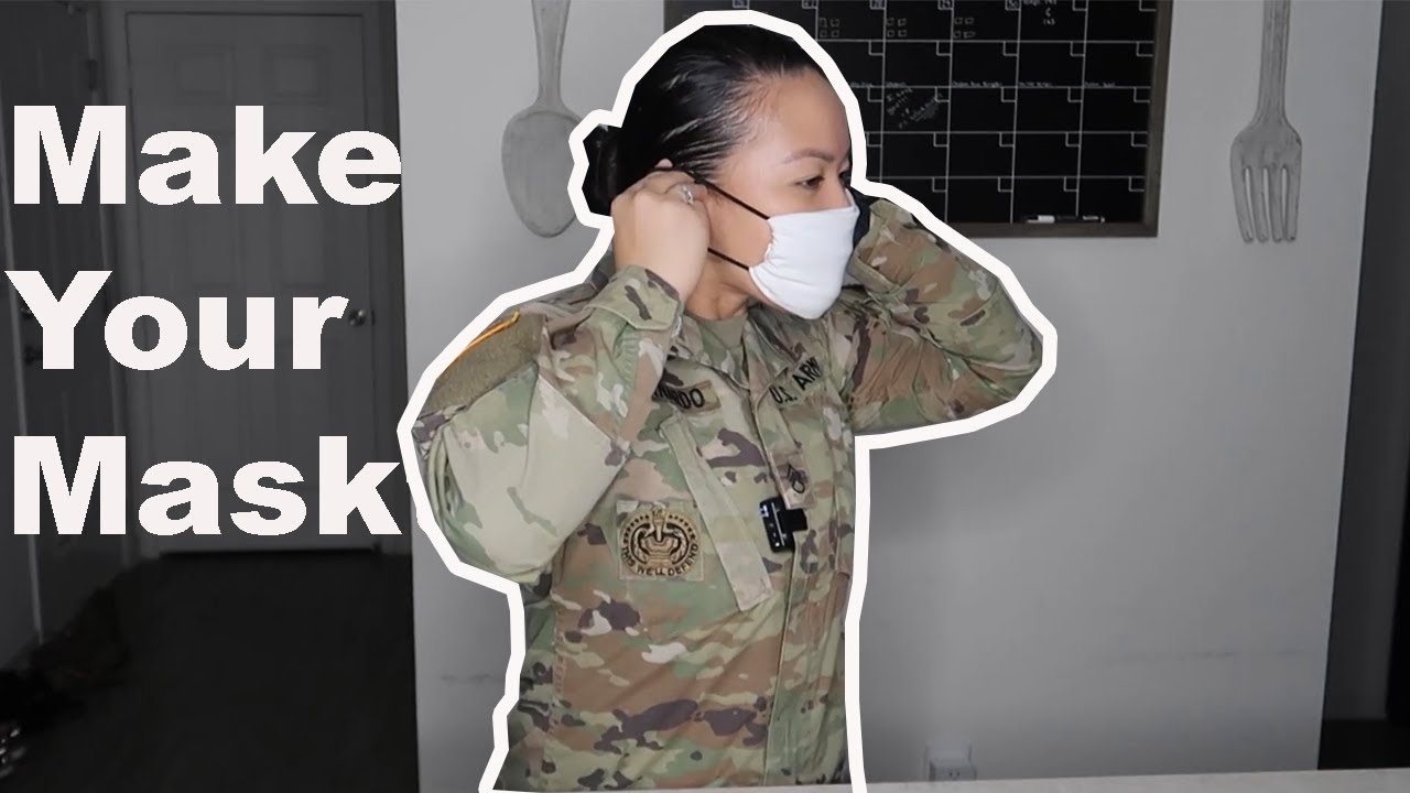 DIY: Drill Sergeant Teaching How To Make Your Own Mask! - YouTube