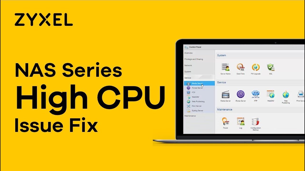 Zyxel NAS Series - How to Fix High CPU Issue - YouTube