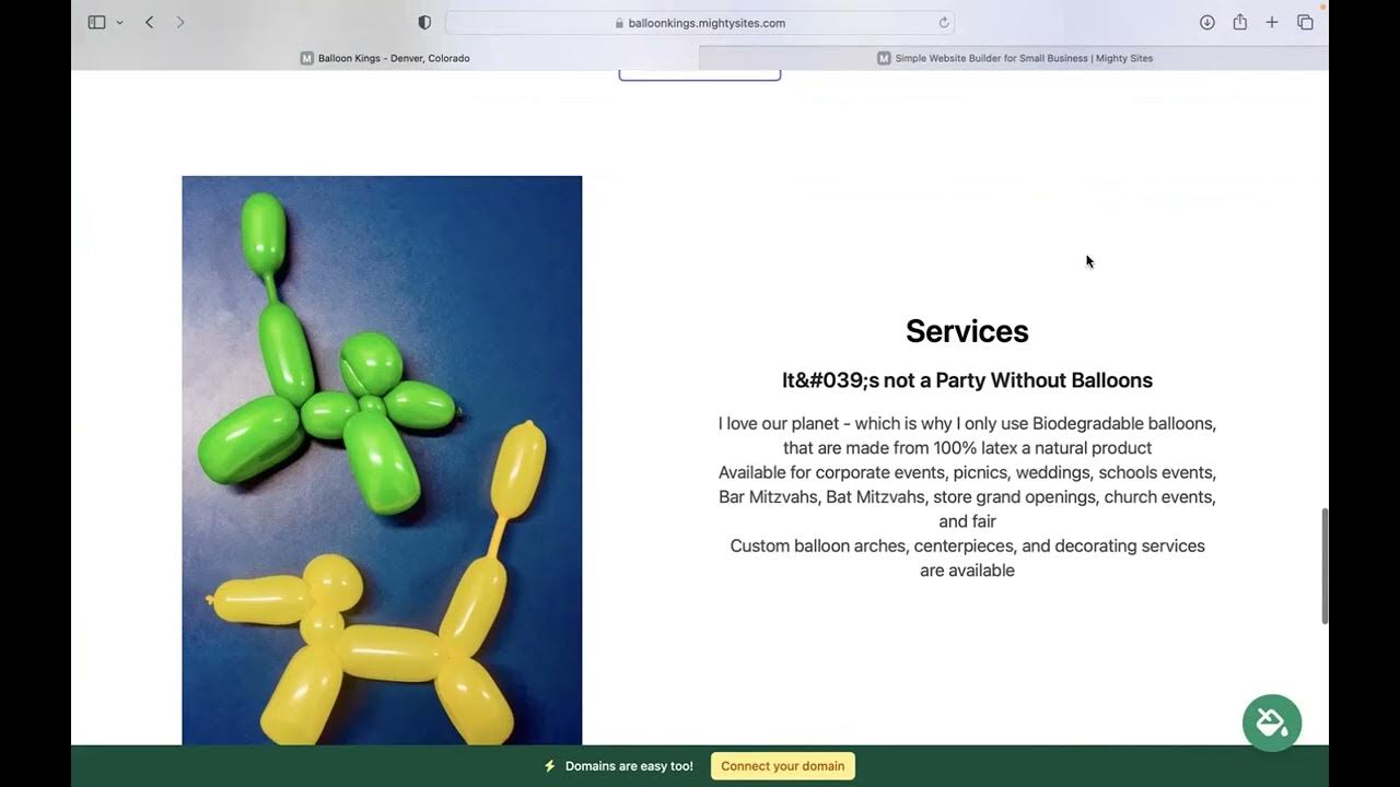 How to Make Simple Balloon Artist Website - NO CODING! - YouTube