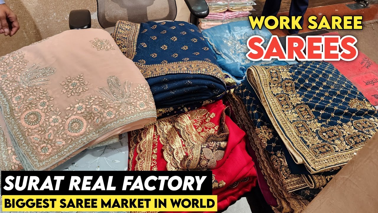 Surat Real Factory Aruna Textile Hub Biggest Saree Market - YouTube