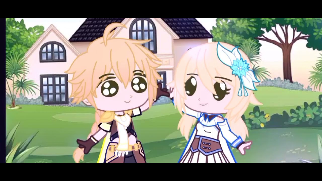 Nyapansu || Meme || ft. Aether, lumine, paimon || Gacha club - YouTube