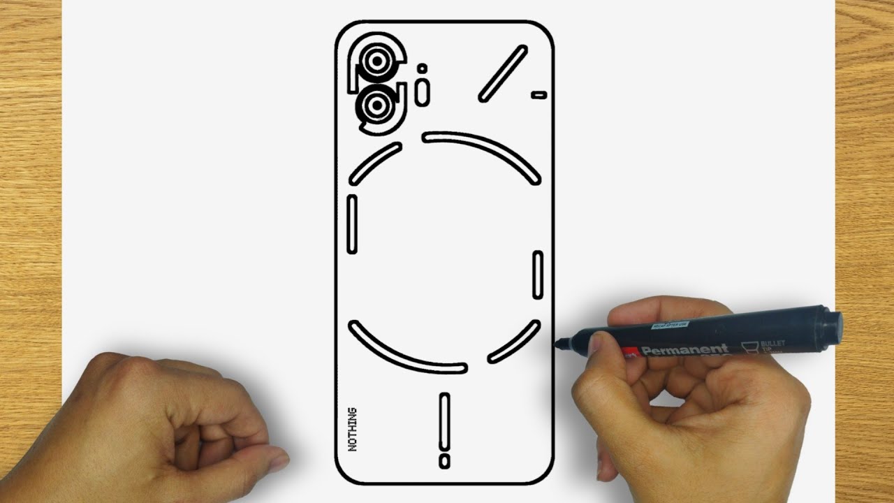 HOW TO DRAW NOTHING PHONE 2 | STEP BY STEP | DRAWING NOTHING PHONE EASY ...