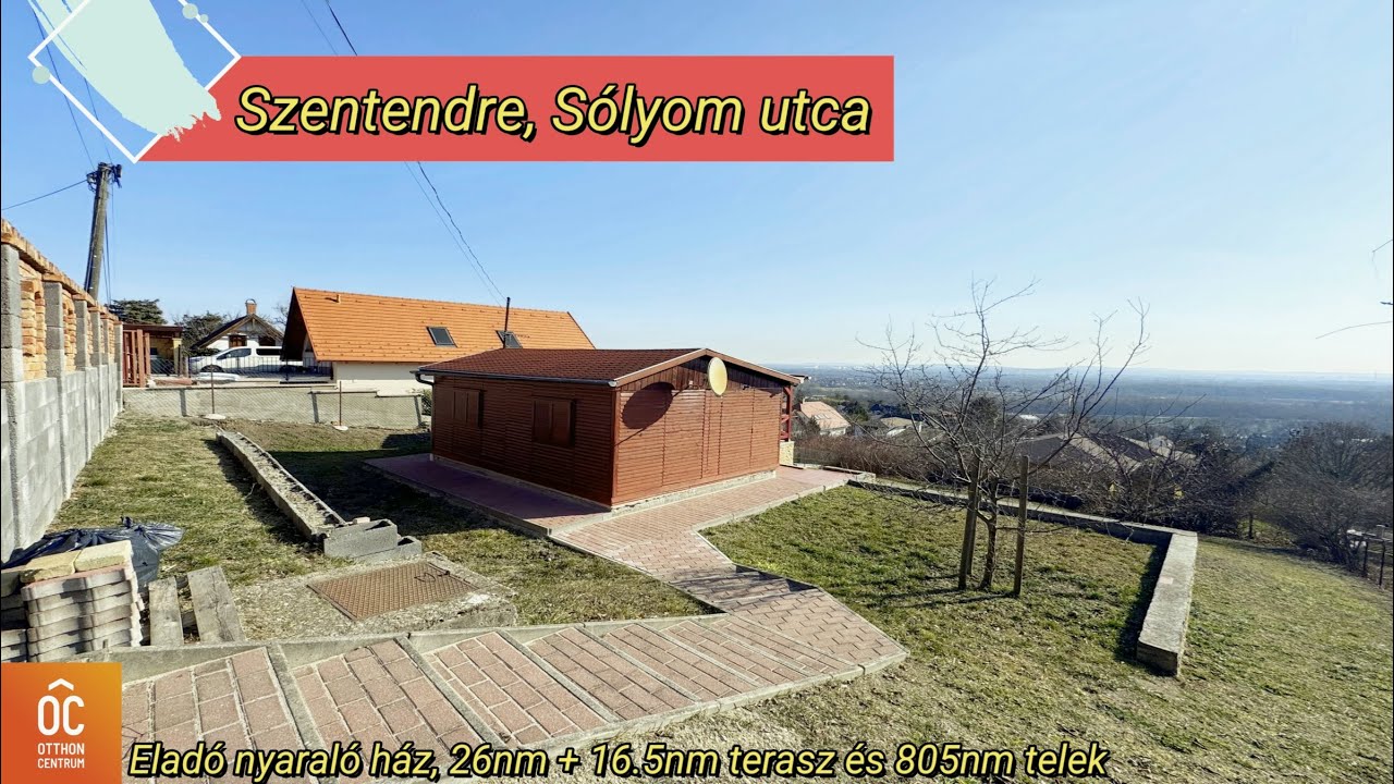Szentendre,Sólyom utca,nyaraló,805nm telek - YouTube