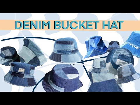 DENIM BUCKET HAT | sew with me | old jeans DIY - YouTube