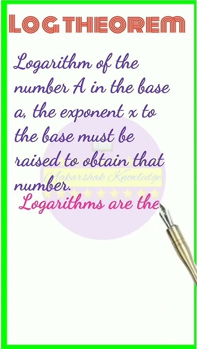 Logarithms class 9 icse | Logarithms | - YouTube