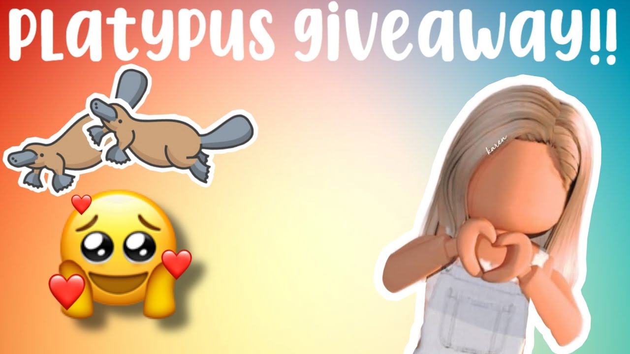 Rideable Platypus Giveaway!! Roblox Adopt Me - YouTube