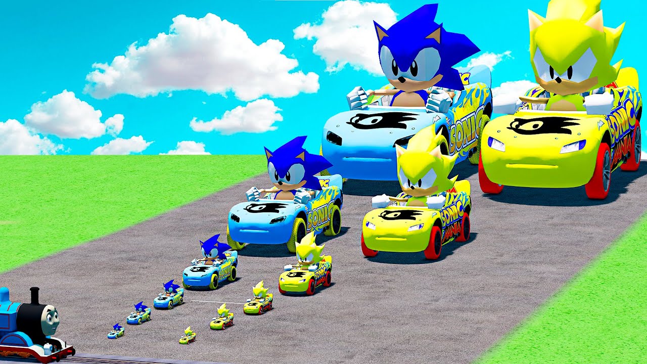 Big & Small SonicQueen vs Big & Small Sonic Mania Queen vs Thomas the ...