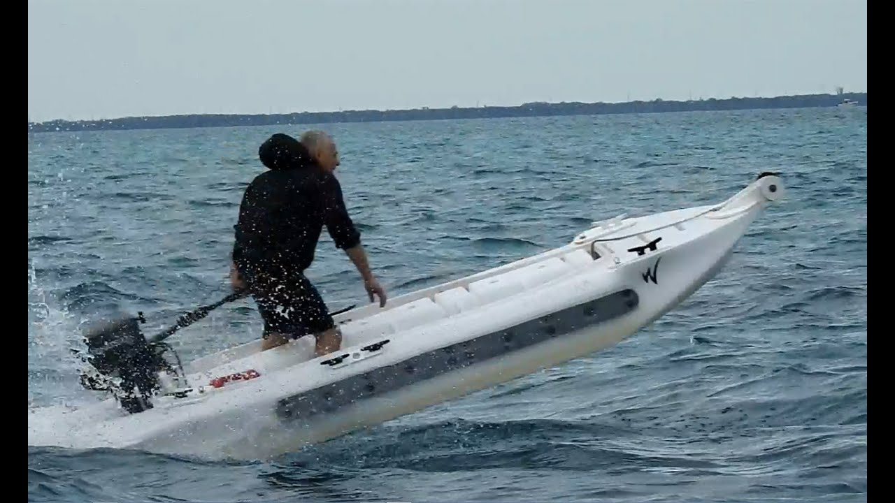 S4 Microskiff in the Ocean Chop, Key Largo - YouTube