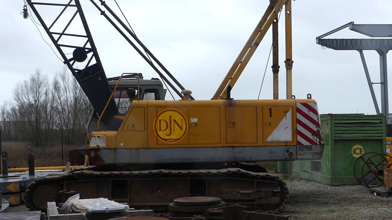 Grue sur chenilles HITACHI CX550-01 Crawler crane - YouTube
