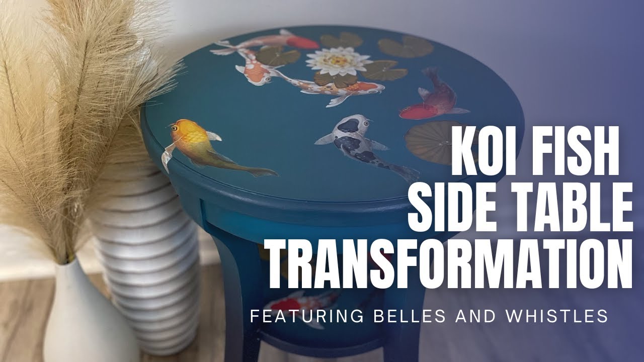 WATCH: This Easy Koi Fish Side Table Transformation (Bonus - How To Do ...